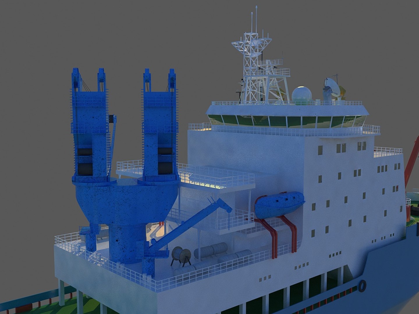 3D Scientific Research Ship 4 Model - TurboSquid 1594751