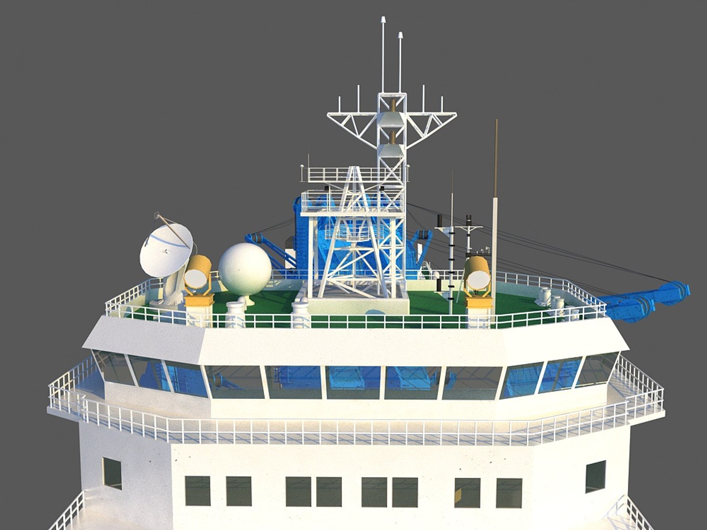 3D Scientific Research Ship 4 Model - TurboSquid 1594751