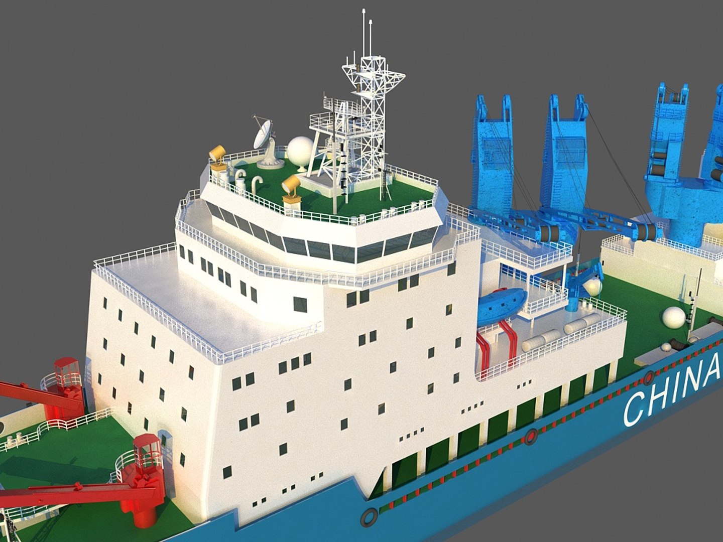 3D Scientific Research Ship 4 Model - TurboSquid 1594751