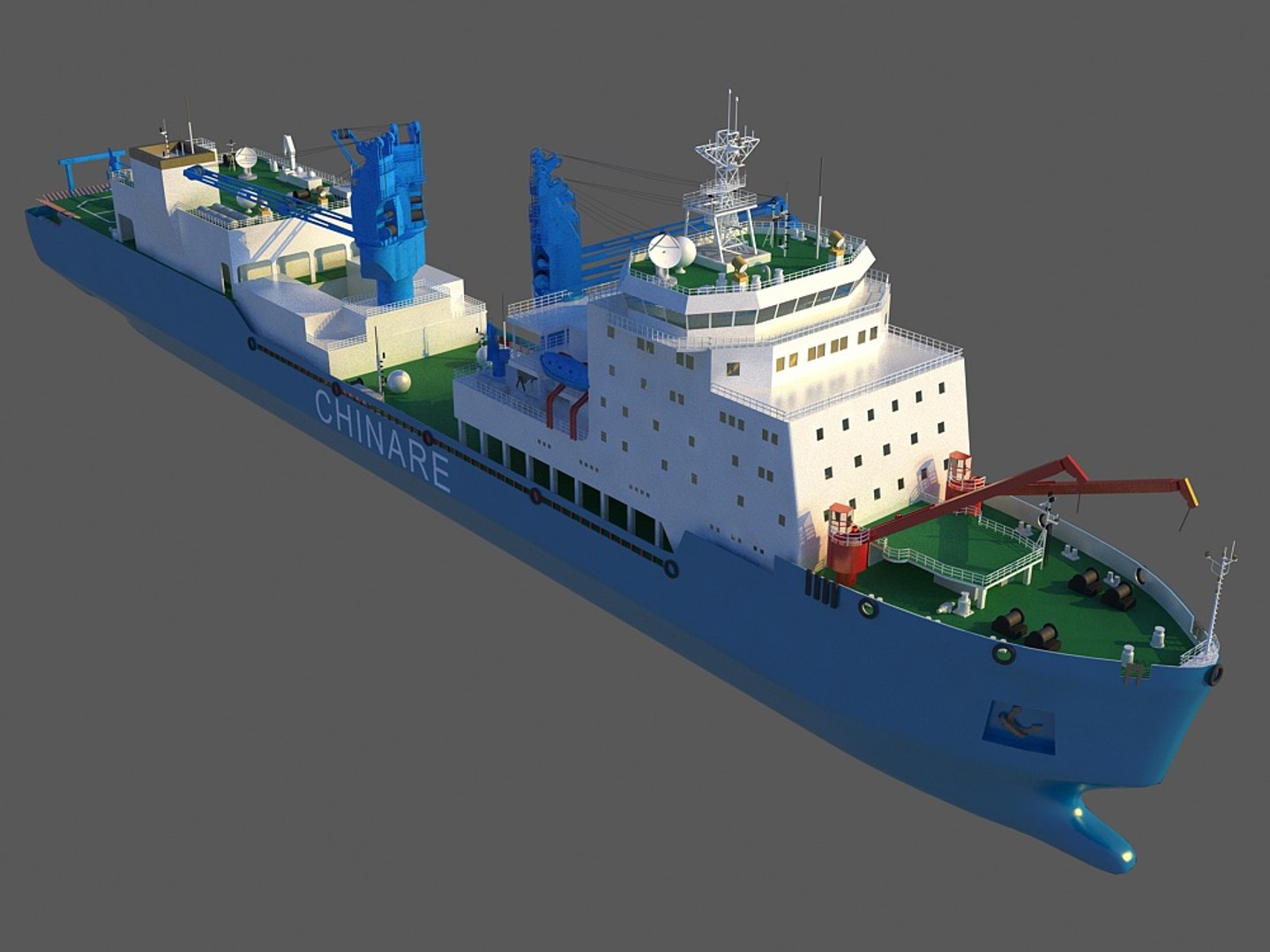 3D Scientific Research Ship 4 Model - TurboSquid 1594751