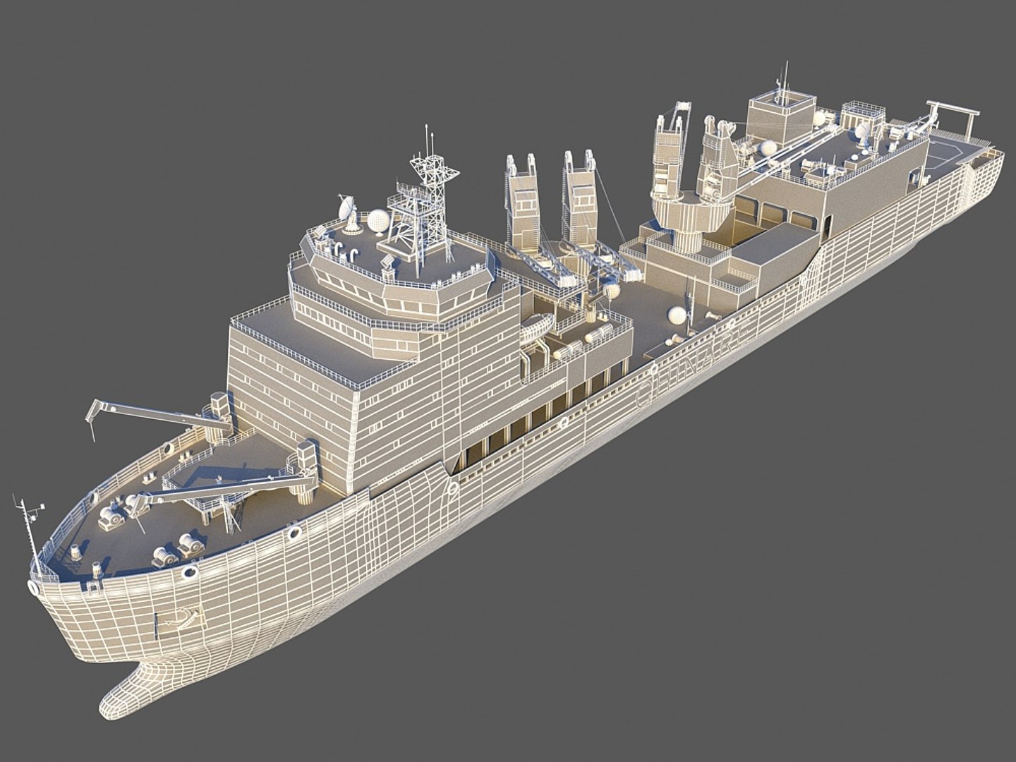3D scientific research ship 4 model - TurboSquid 1594751