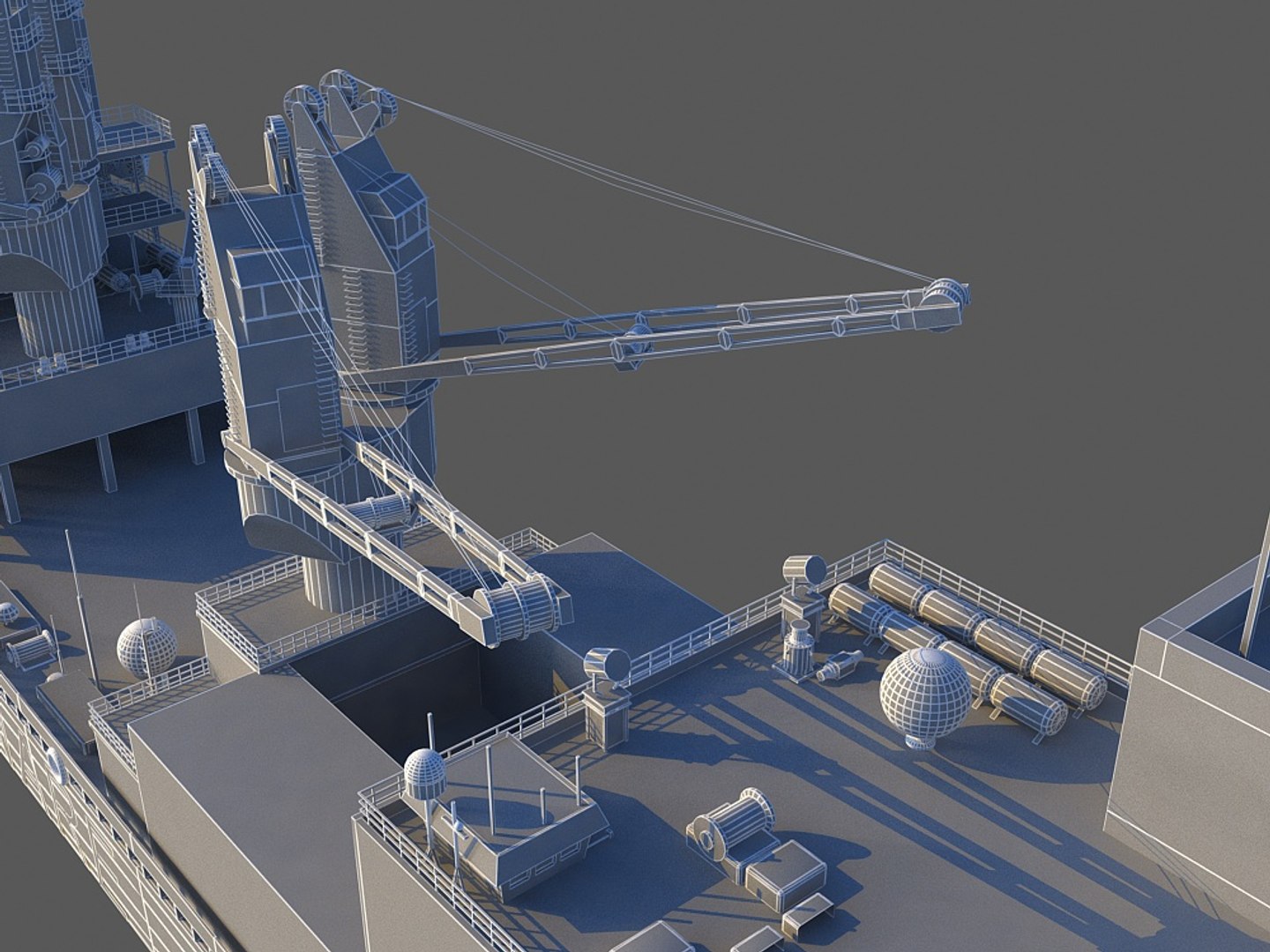 3D scientific research ship 4 model - TurboSquid 1594751