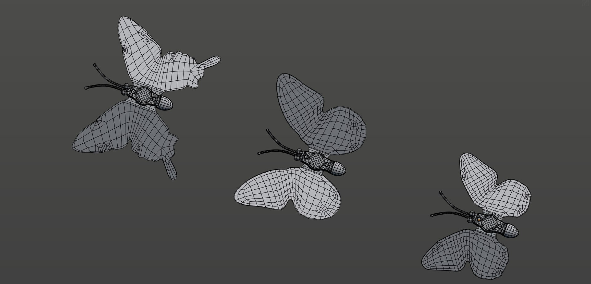 3D Magnetic Butterflies Model - TurboSquid 1315792