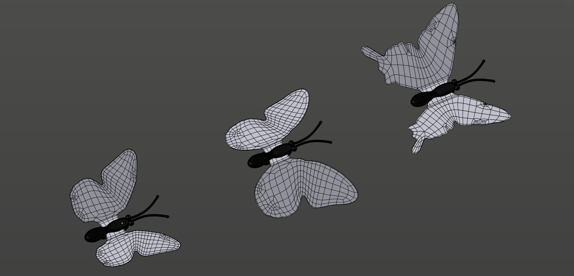3D Magnetic Butterflies Model - TurboSquid 1315792