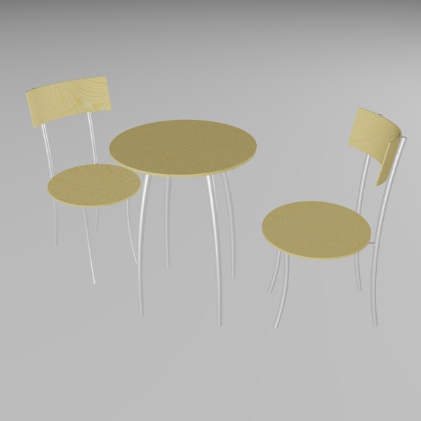 chair table 3d 3ds
