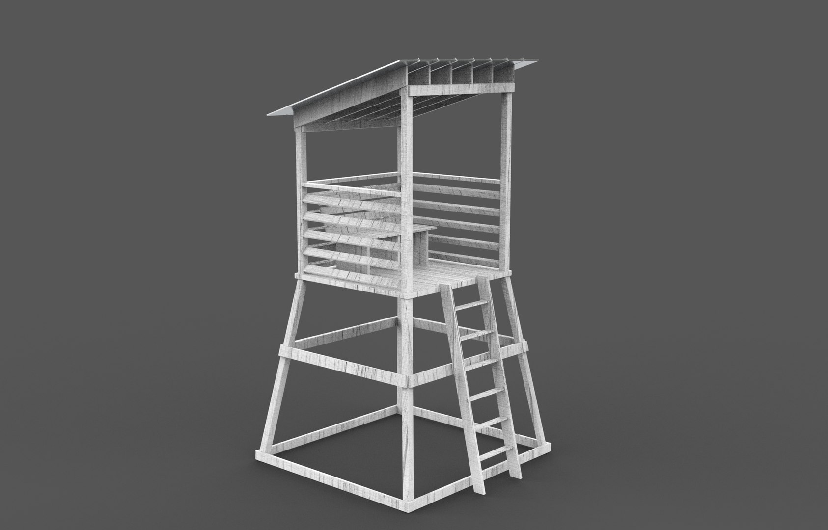 Wooden Lifeguard Station 3D Model 3D Model - TurboSquid 2344402