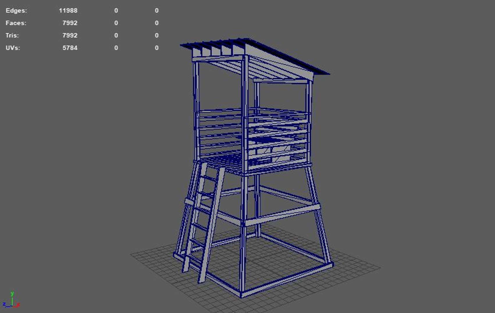 Wooden Lifeguard Station 3D Model 3D Model - TurboSquid 2344402