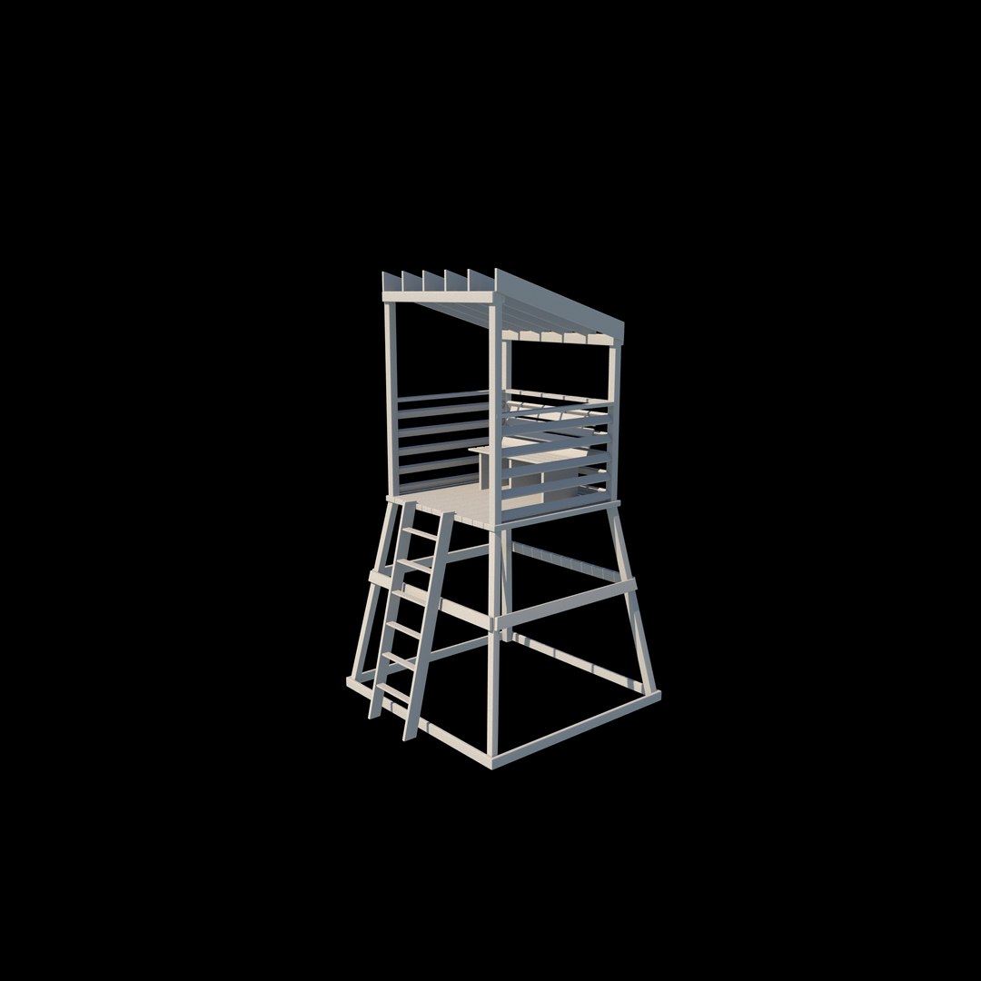 Wooden Lifeguard Station 3D Model 3D Model - TurboSquid 2344402