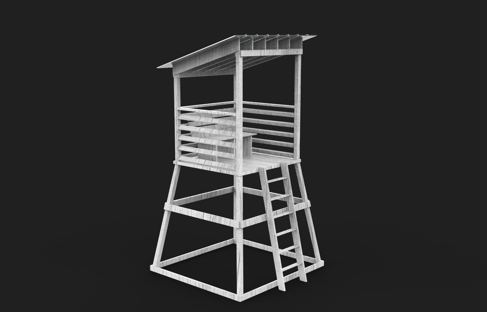 Wooden Lifeguard Station 3D Model 3D Model - TurboSquid 2344402