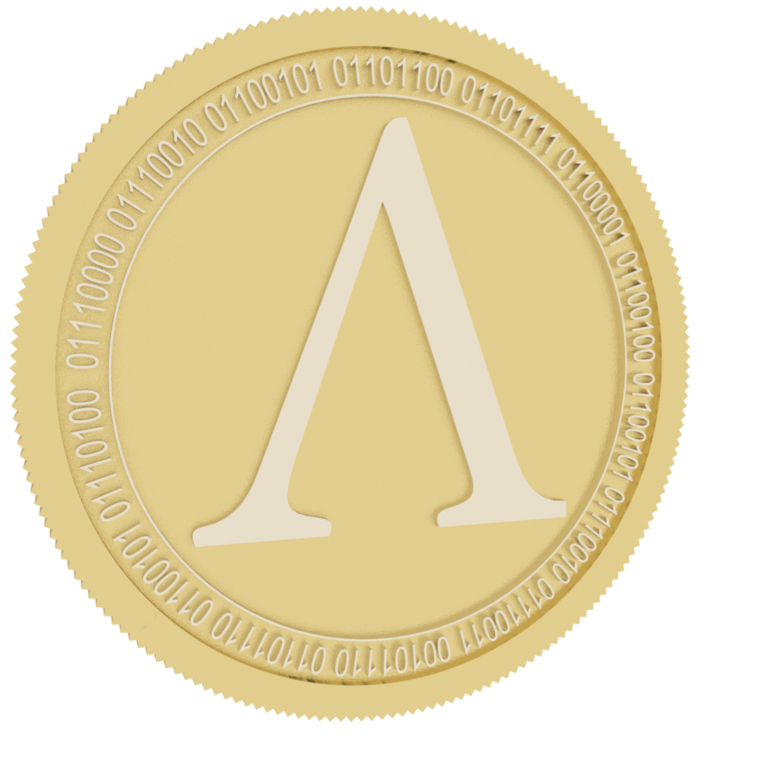 Ampleforth gold coin 3D model - TurboSquid 1593532