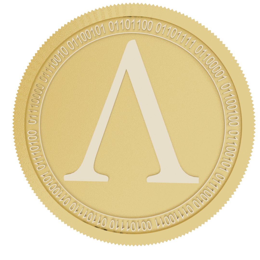 Ampleforth gold coin 3D model - TurboSquid 1593532