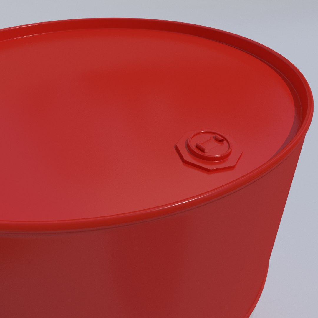 3d oil barrel model
