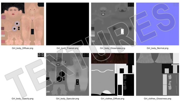 3D Chinese Woman Rigged model - TurboSquid 1839215