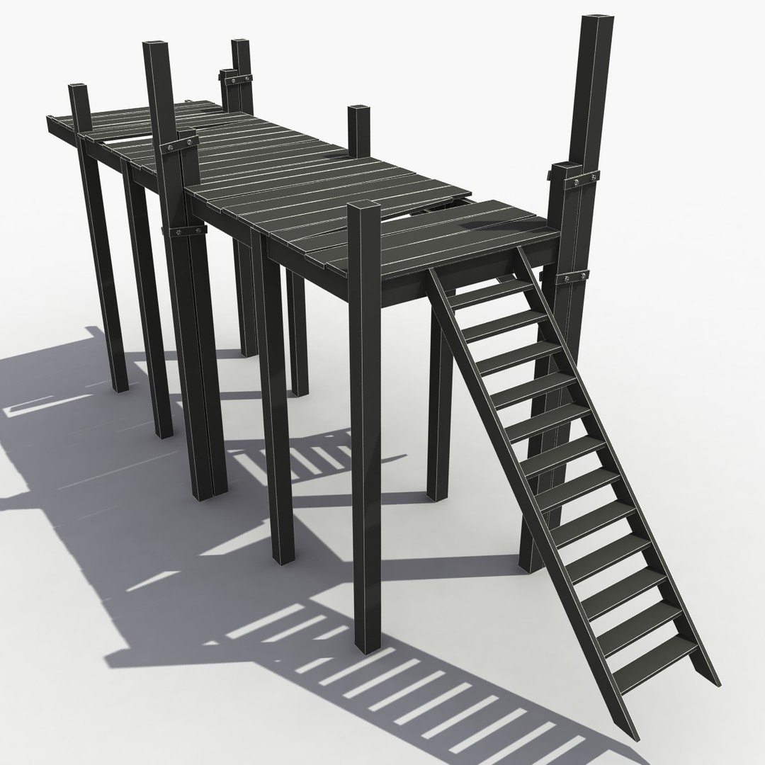 Pier Modeled 3d Model