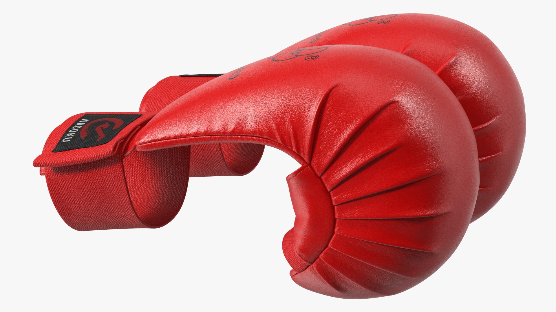 3D Karate Gloves WKF Red - TurboSquid 2144499