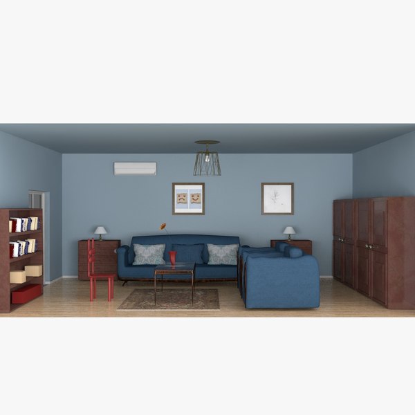 Simple room interior model - TurboSquid 1311248