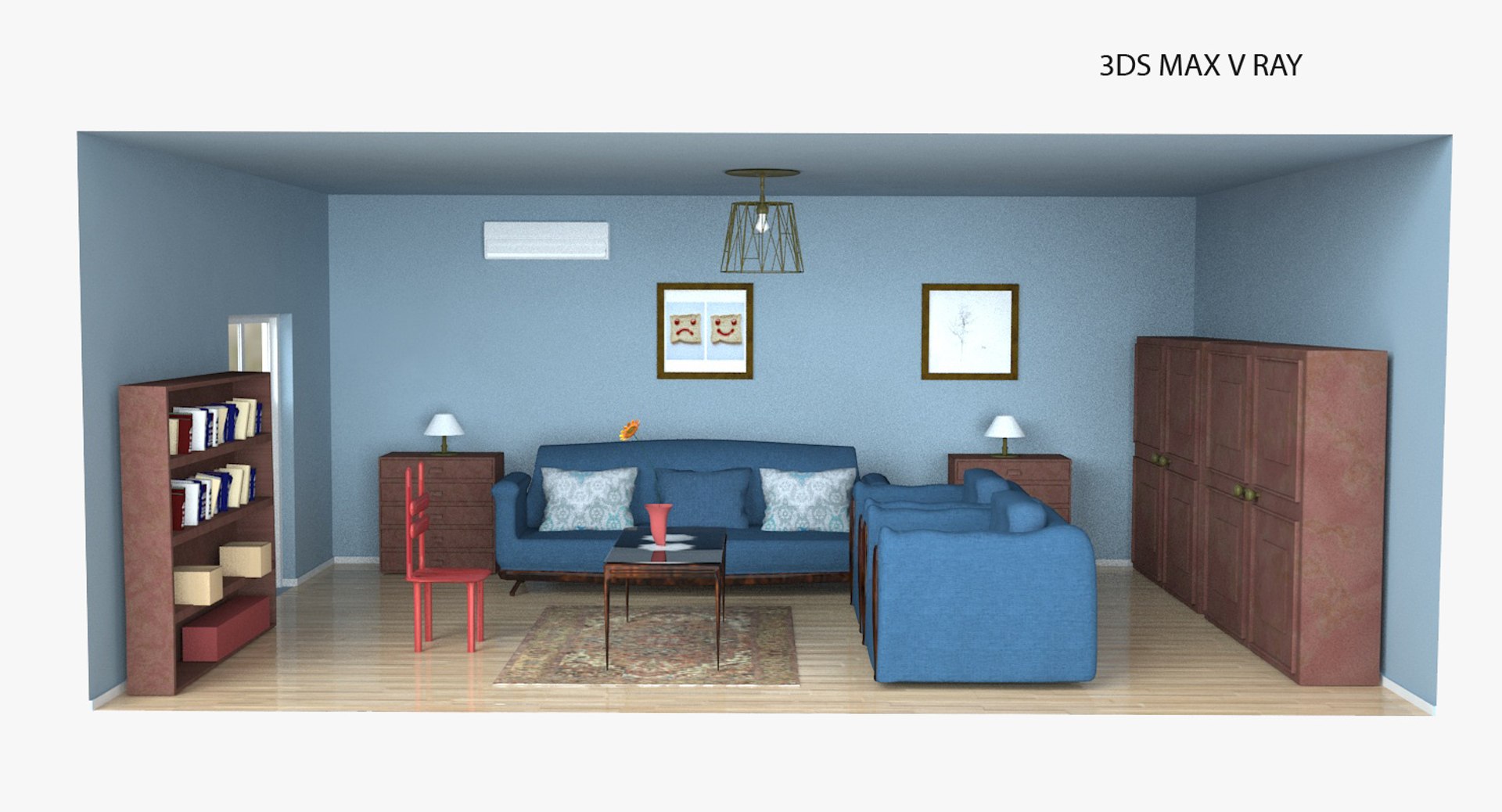Simple Room Interior Model - TurboSquid 1311248