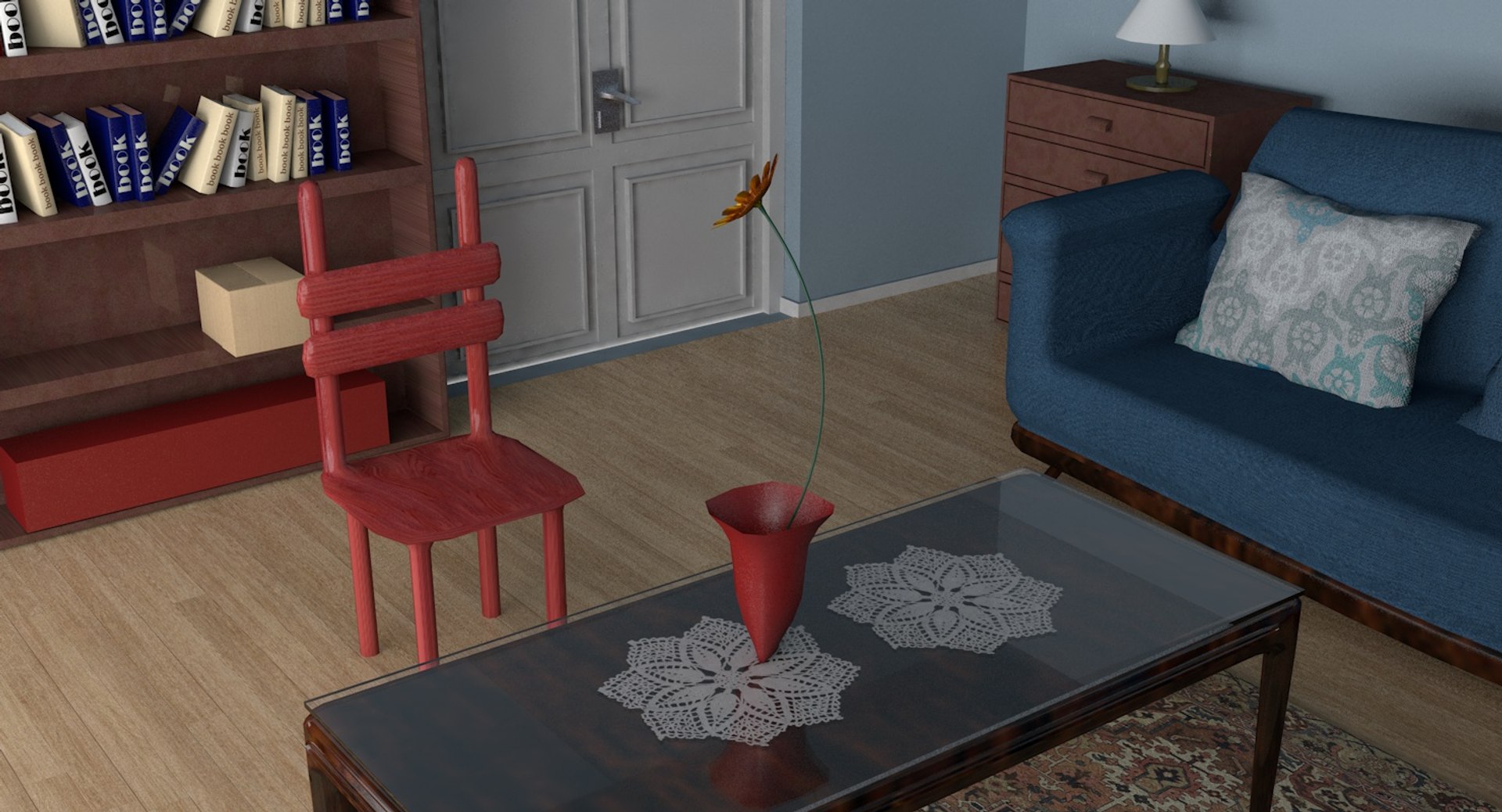 Simple Room Interior Model - TurboSquid 1311248