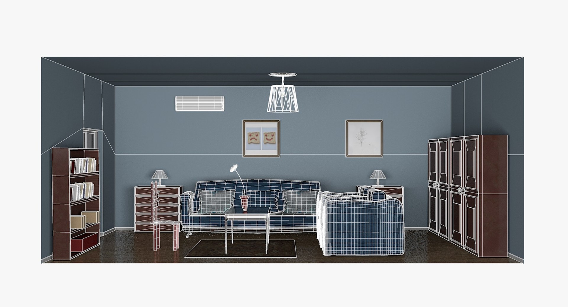 Simple Room Interior Model - TurboSquid 1311248