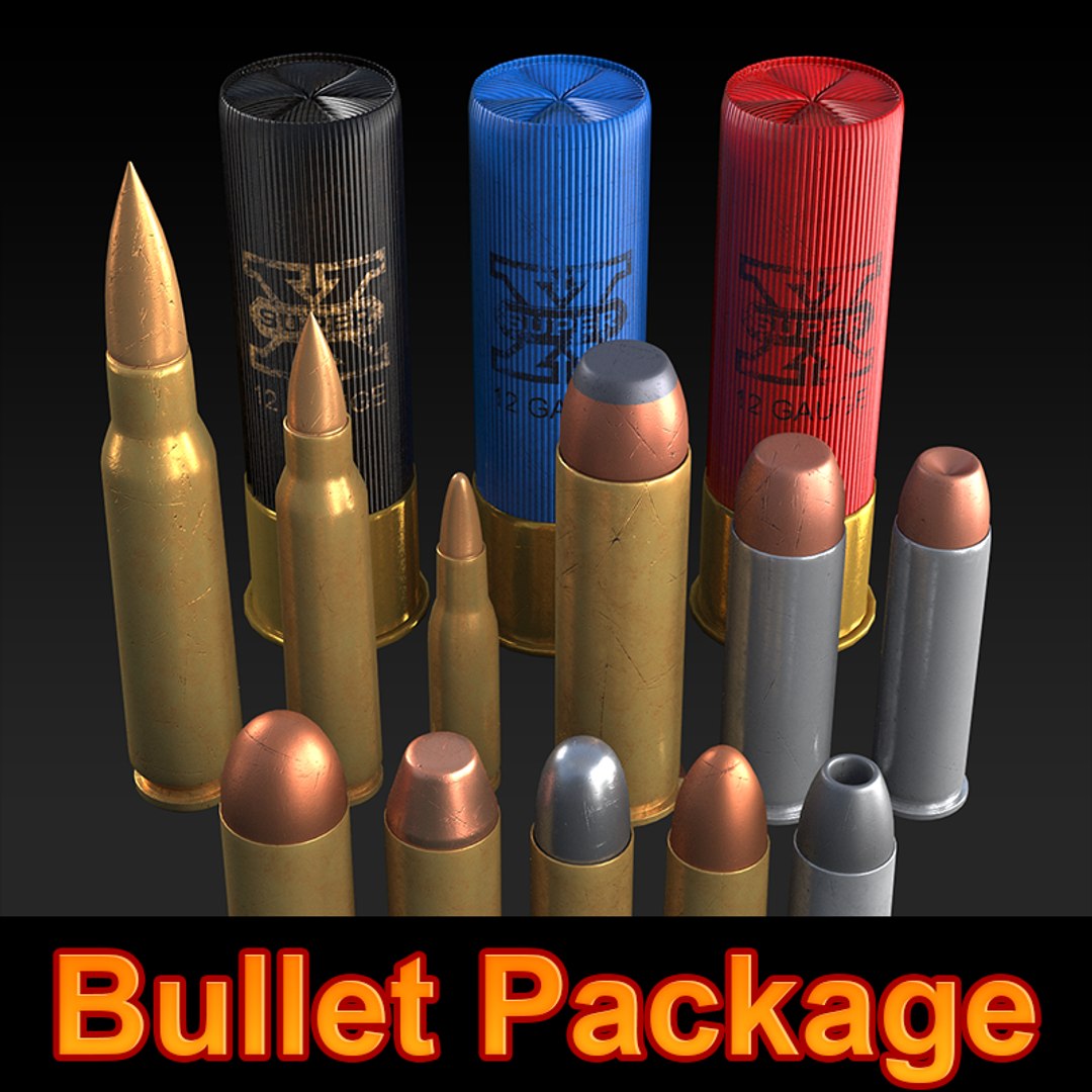 Bullet Package 3D | 1144735 | TurboSquid