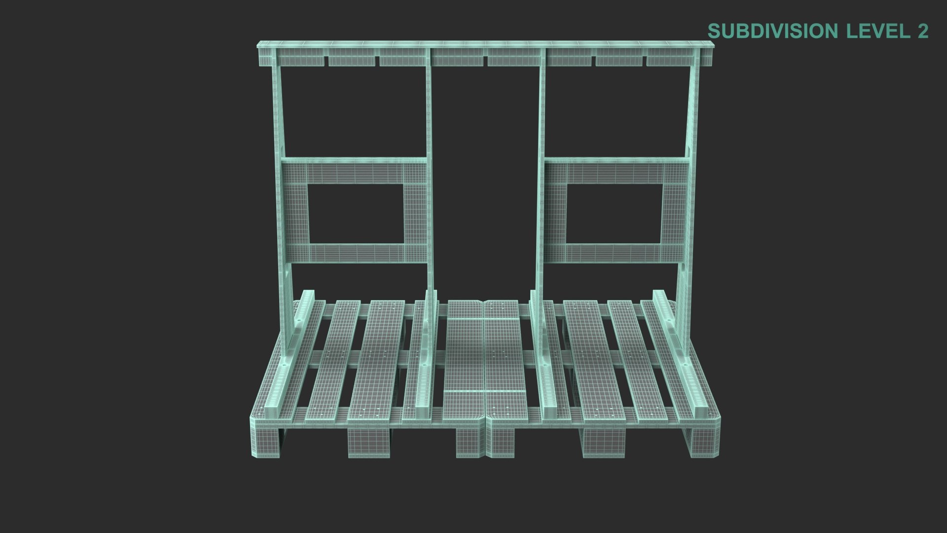 Double A-Frame Pallet 3D Model - TurboSquid 2038869