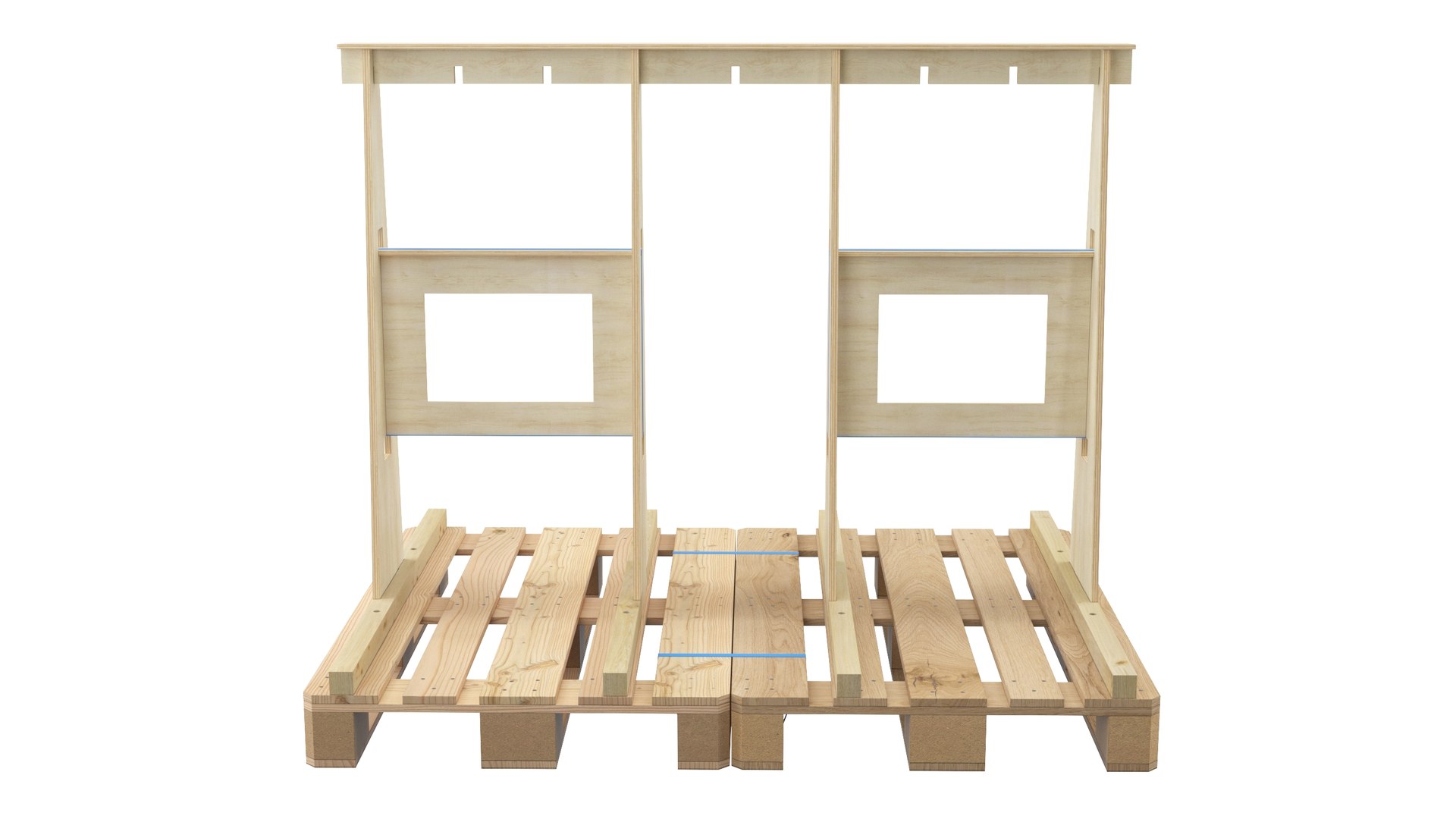 Double A-Frame Pallet 3D Model - TurboSquid 2038869