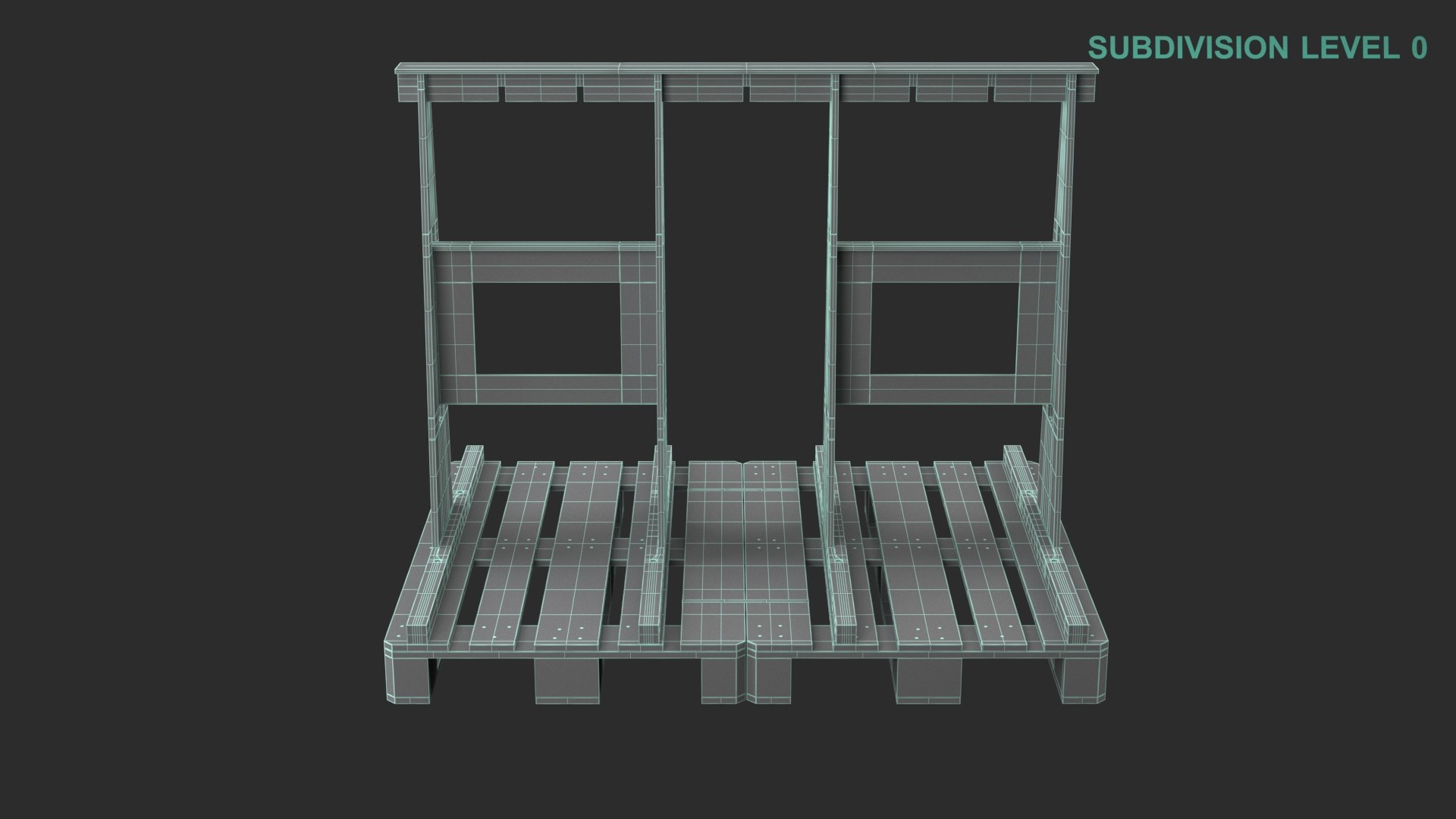 Double A-Frame Pallet 3D Model - TurboSquid 2038869