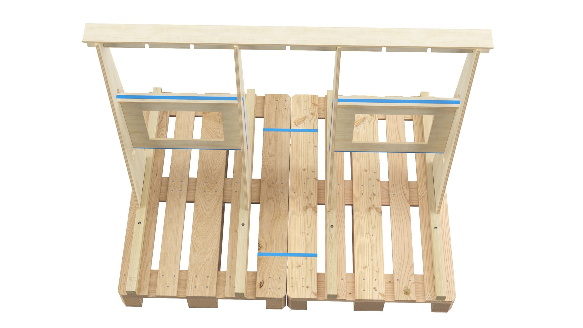 Double A-Frame Pallet 3D Model - TurboSquid 2038869