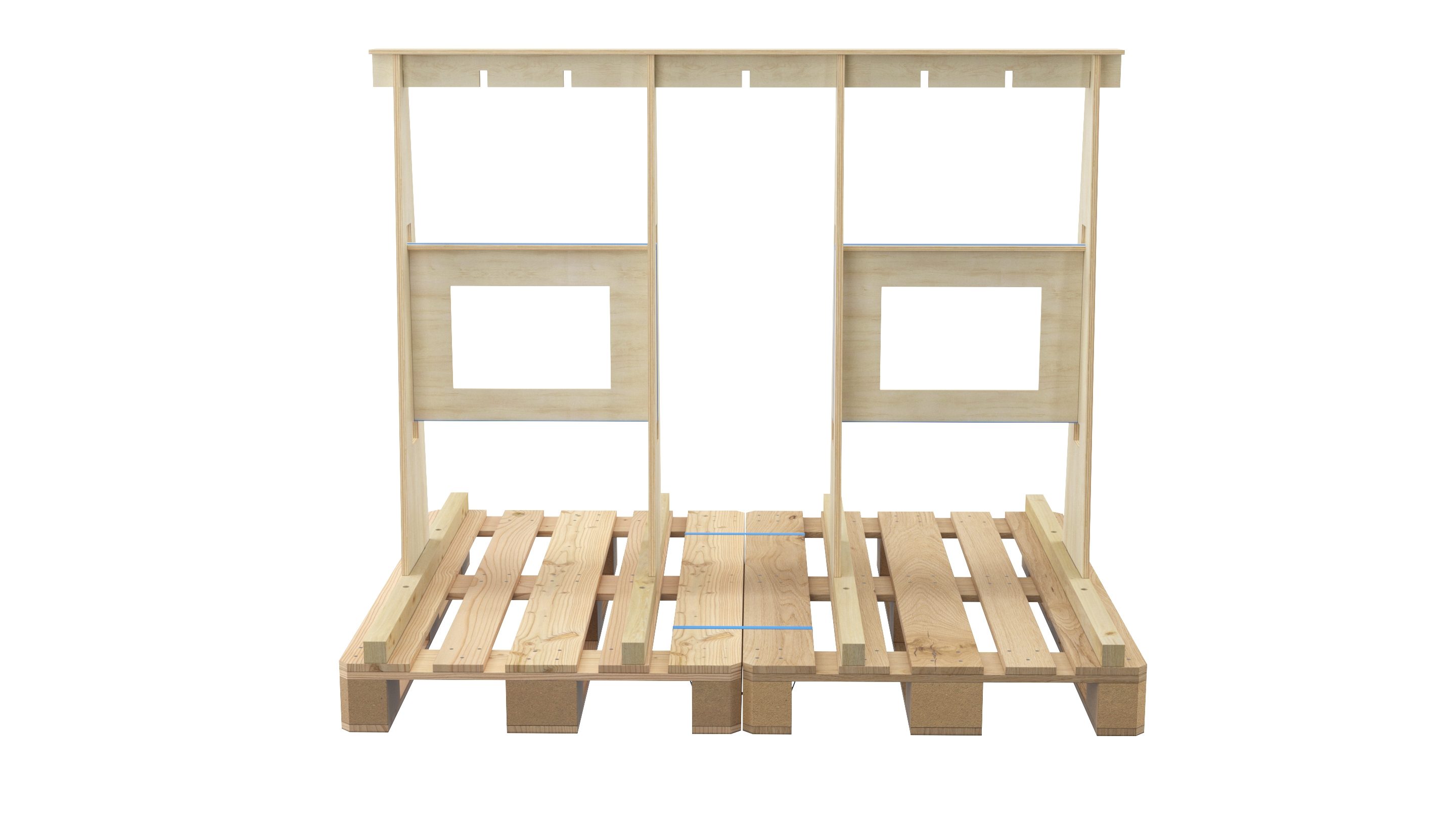 modelo 3d Double A-Frame Pallet - TurboSquid 2038869