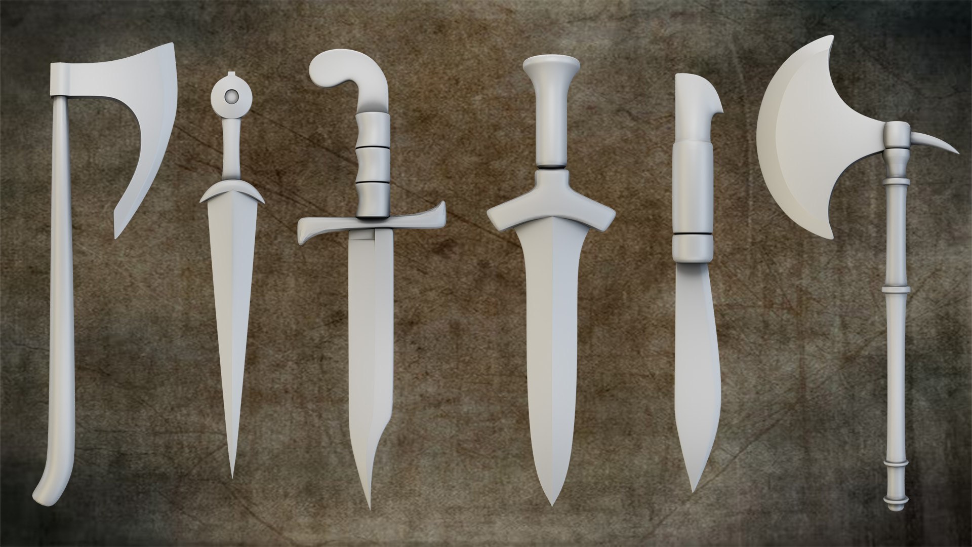 100 Medieval Swords Collection Base Mesh 3D Model - TurboSquid 2361945