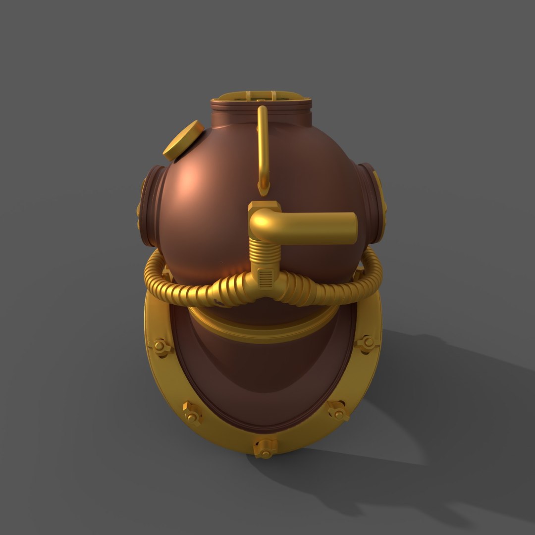 3D Decorative Submarine Helmet - TurboSquid 2102204