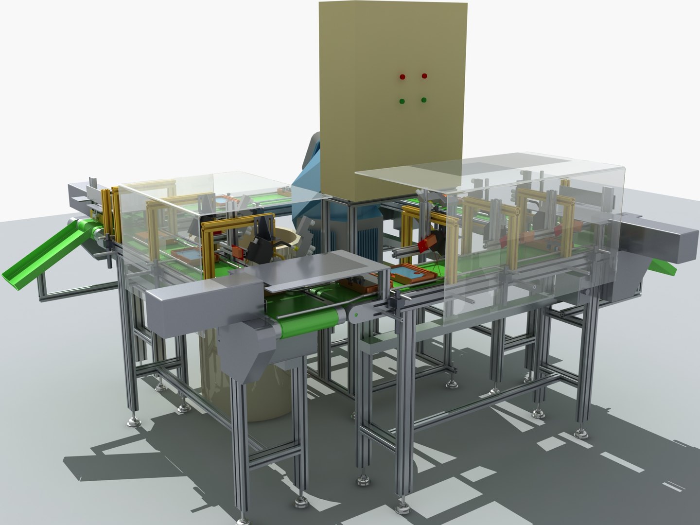 Industrial Equipment 7-Automatic Production Line 3D model - TurboSquid ...