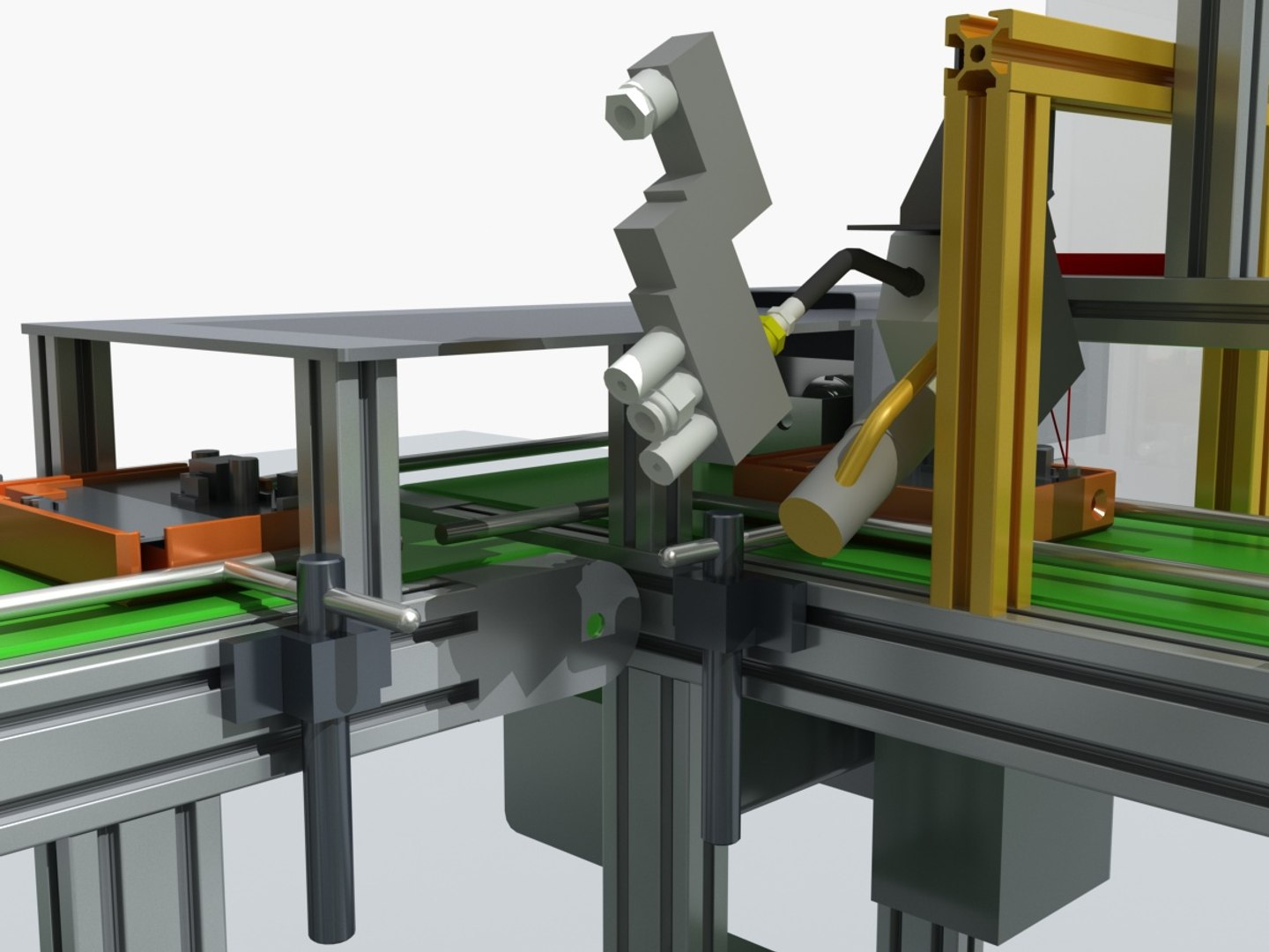 Industrial Equipment 7-Automatic Production Line 3D model - TurboSquid ...