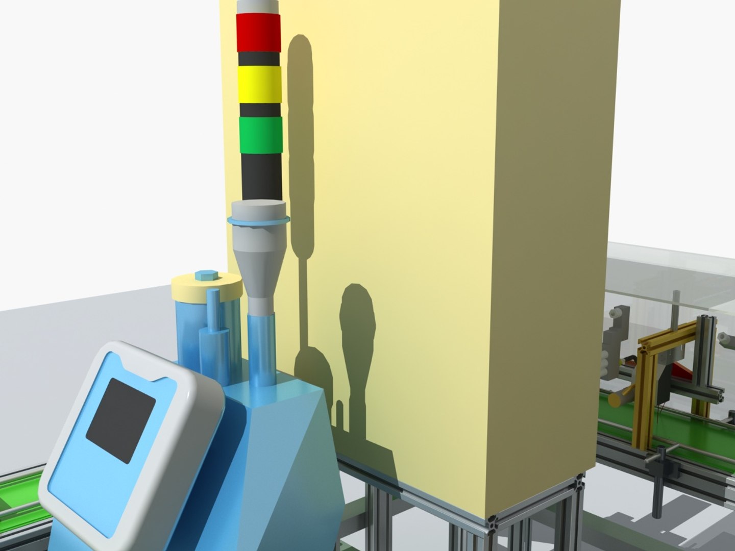 Industrial Equipment 7-Automatic Production Line 3D model - TurboSquid ...