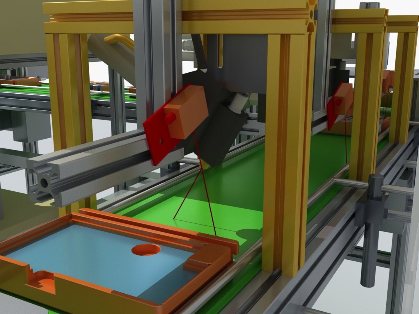 Industrial Equipment 7-Automatic Production Line 3D model - TurboSquid ...