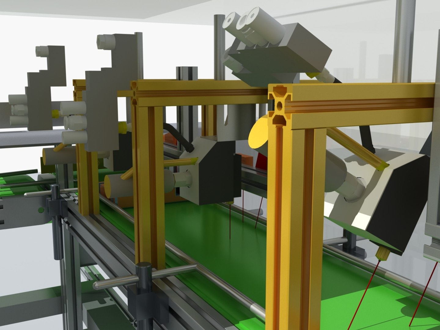 Industrial Equipment 7-Automatic Production Line 3D model - TurboSquid ...