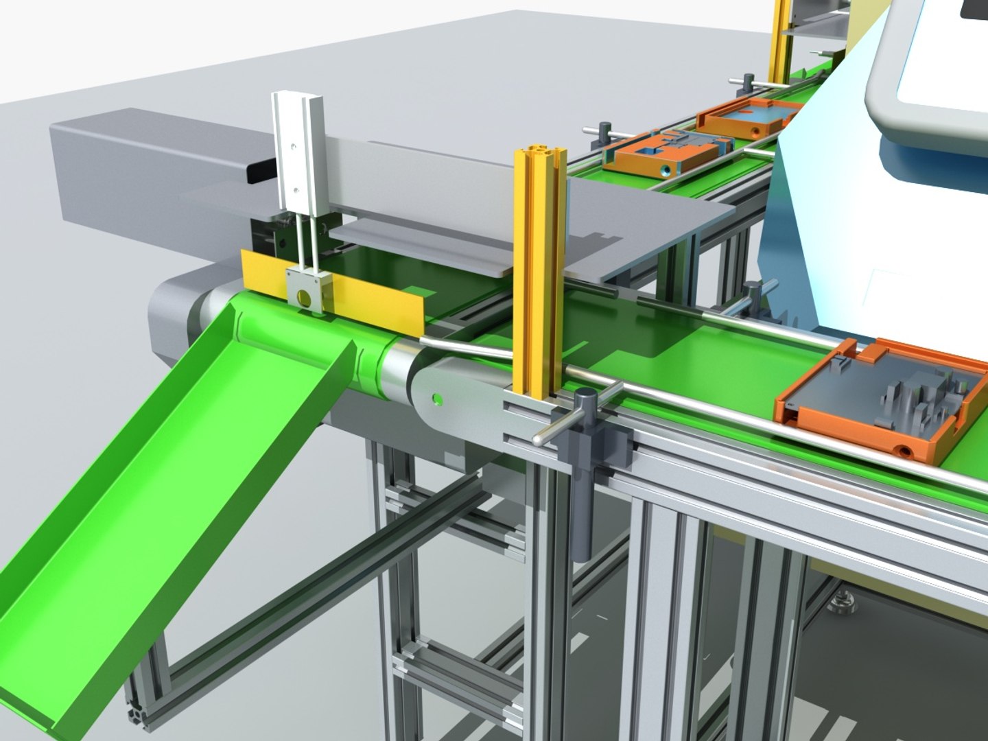 Industrial Equipment 7-Automatic Production Line 3D model - TurboSquid ...