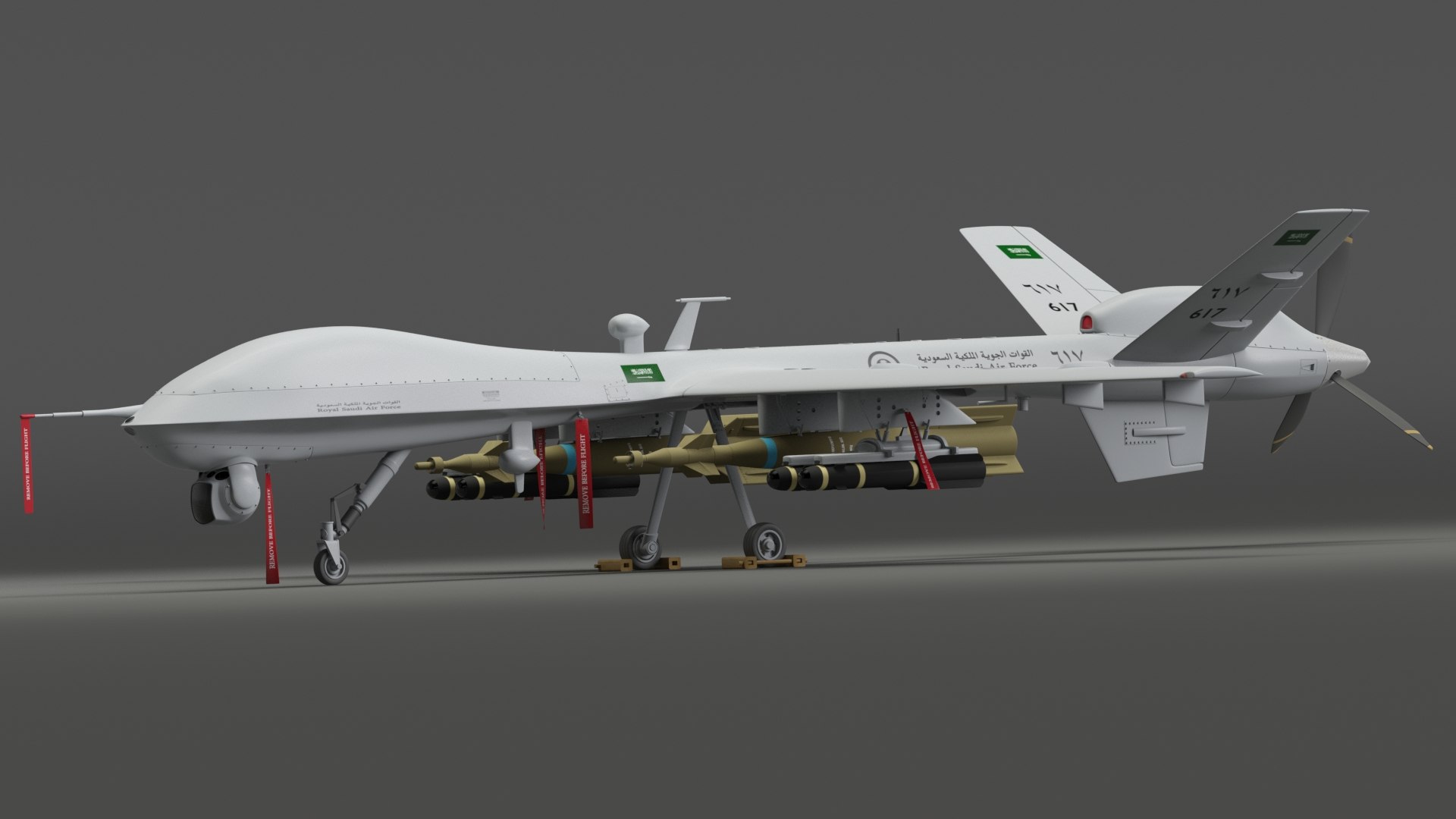 Mq 9 Predator 3d Model