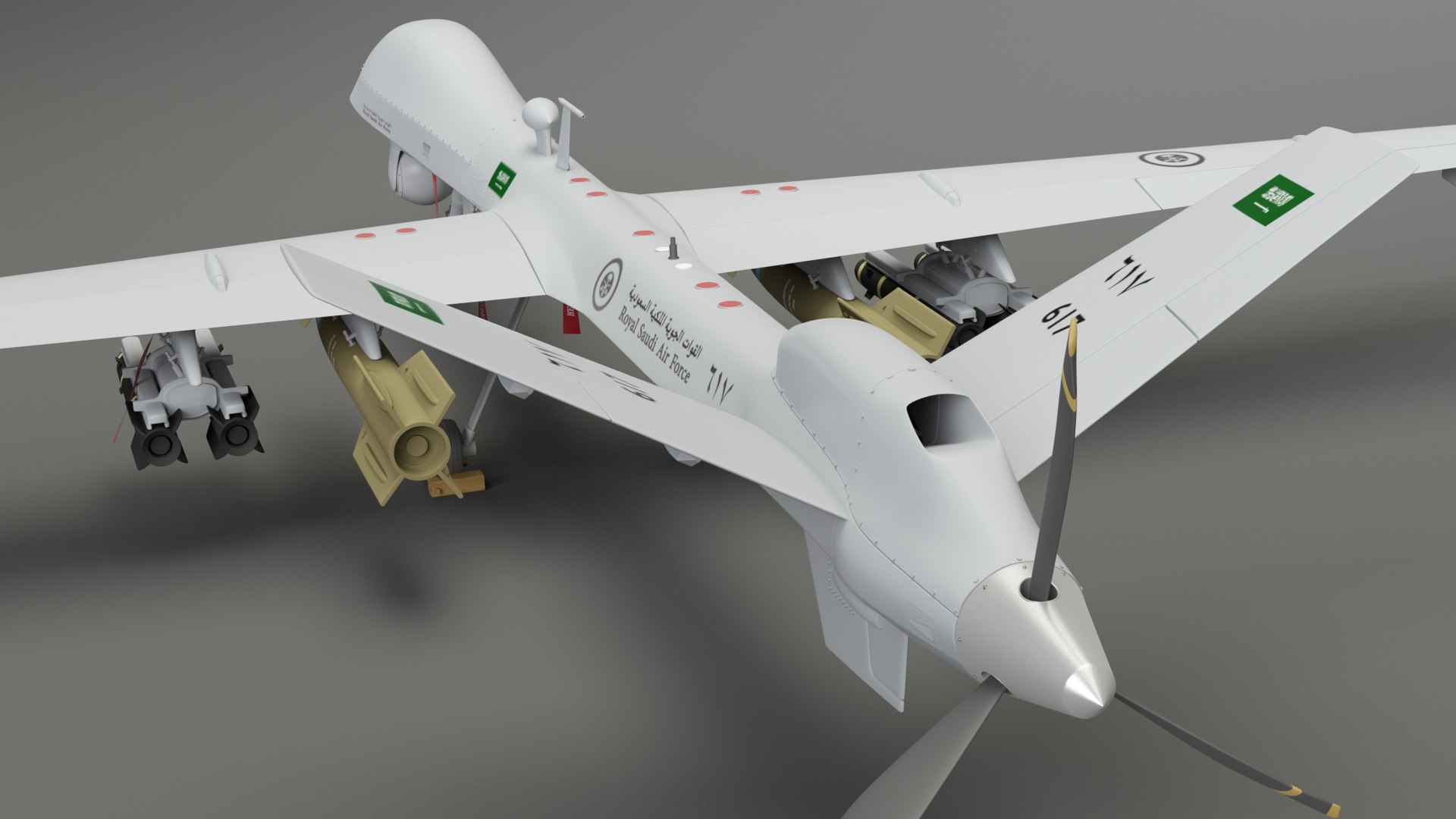 Mq 9 Predator 3d Model