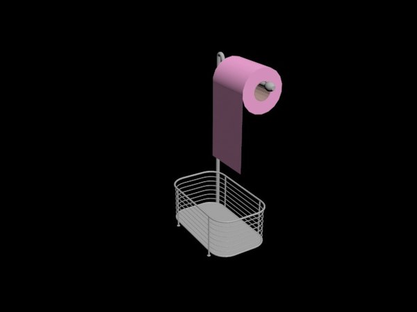 Toilet paper holder 3D model - TurboSquid 1325378