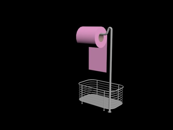 Toilet paper holder 3D model - TurboSquid 1325378