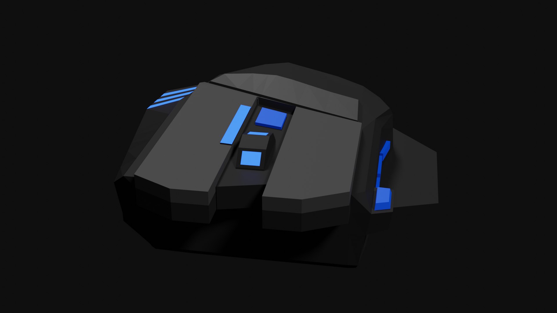 3D model Lowpoly Gaming Mouse - TurboSquid 1732806