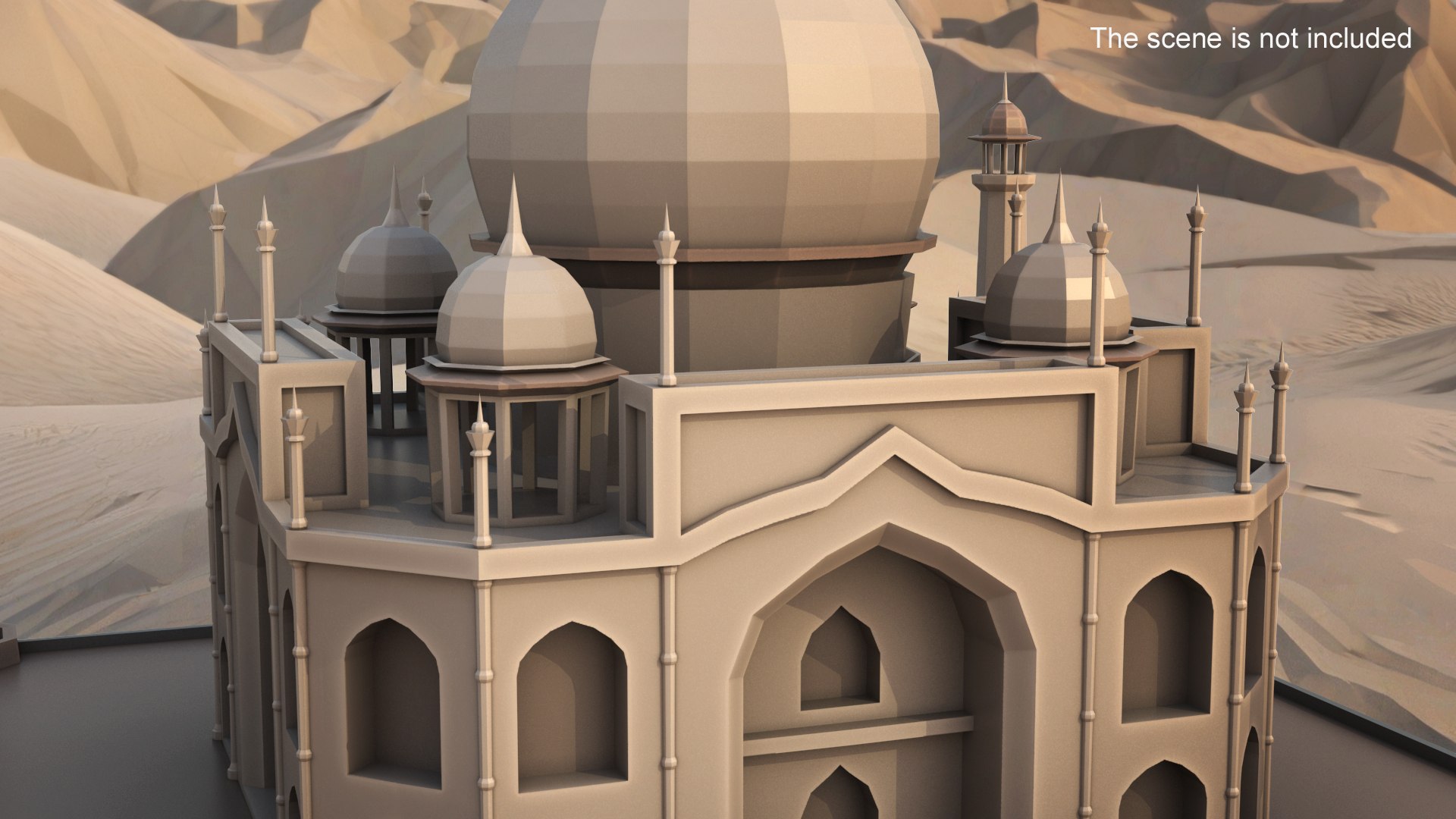 Low Poly Cartoon Model Taj Mahal Model - TurboSquid 2383461