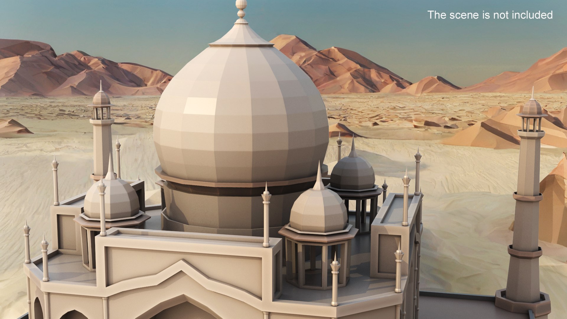 Low Poly Cartoon Model Taj Mahal Model - TurboSquid 2383461