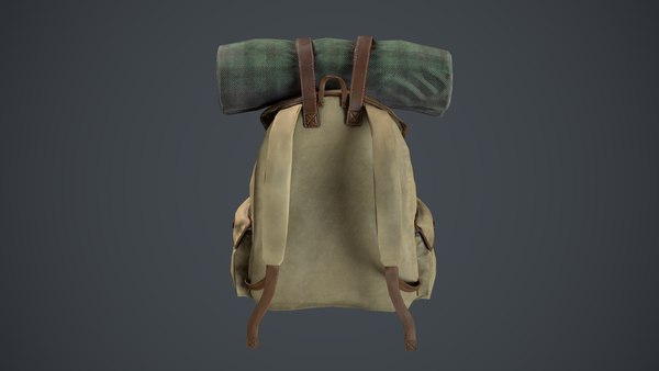 Low-poly backpack pbr 3D model - TurboSquid 1694211