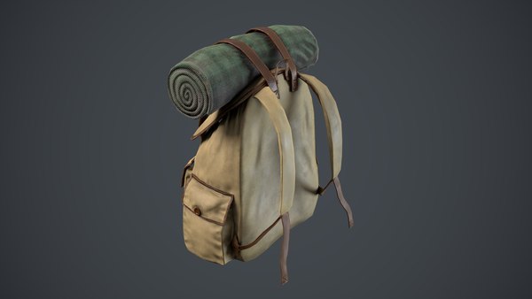 Low-poly backpack pbr 3D model - TurboSquid 1694211