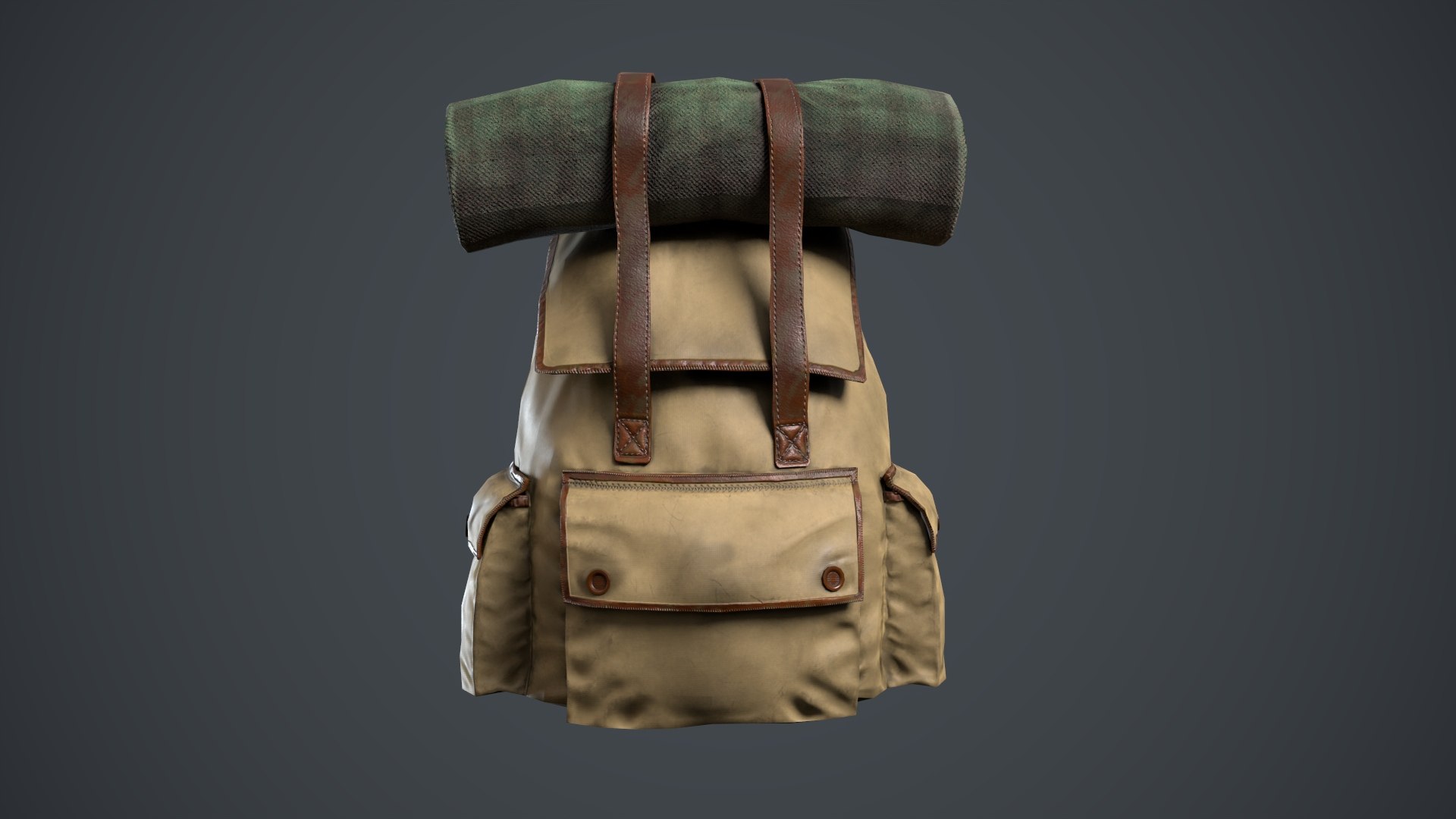 Low-poly Backpack Pbr 3D Model - TurboSquid 1694211
