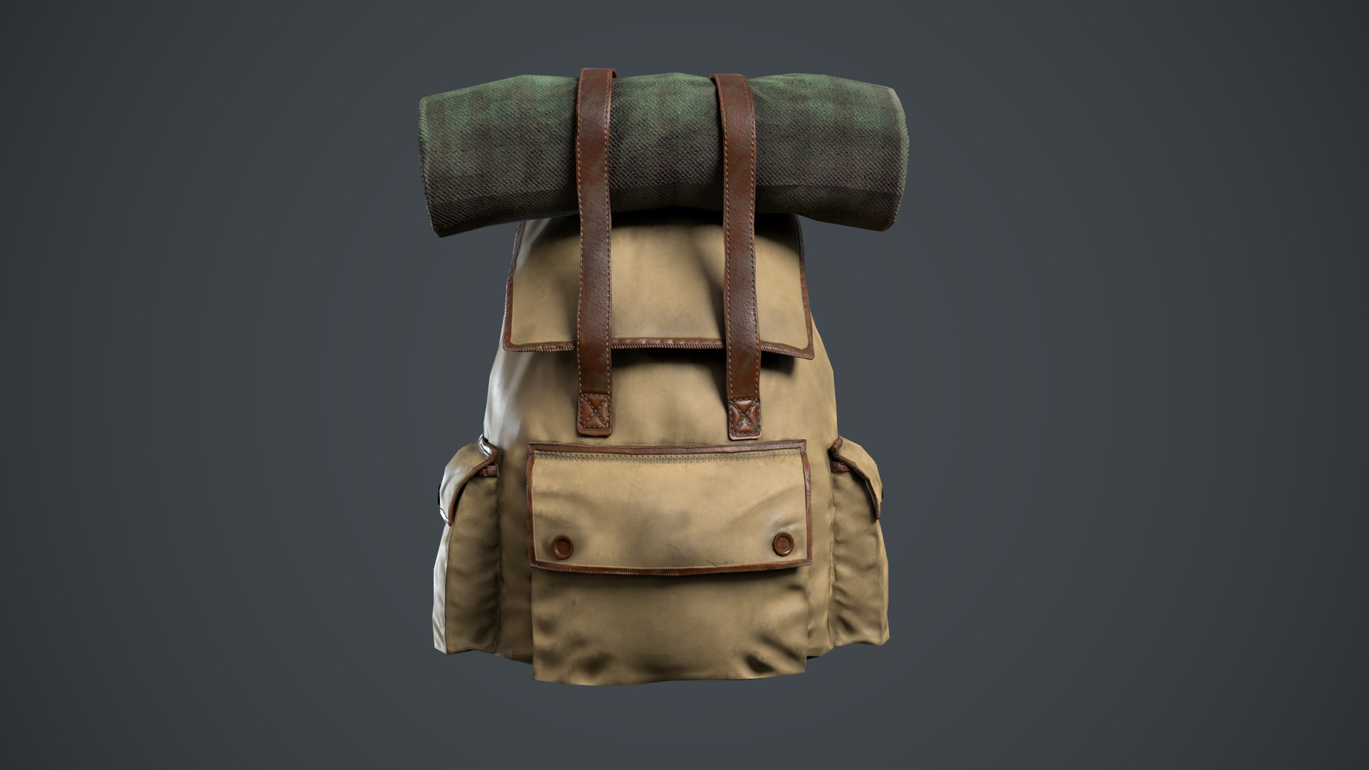 Low-poly backpack pbr 3D model - TurboSquid 1694211