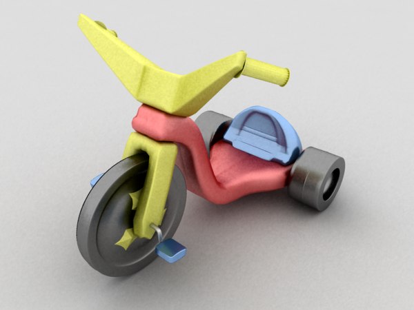big wheel 3d obj