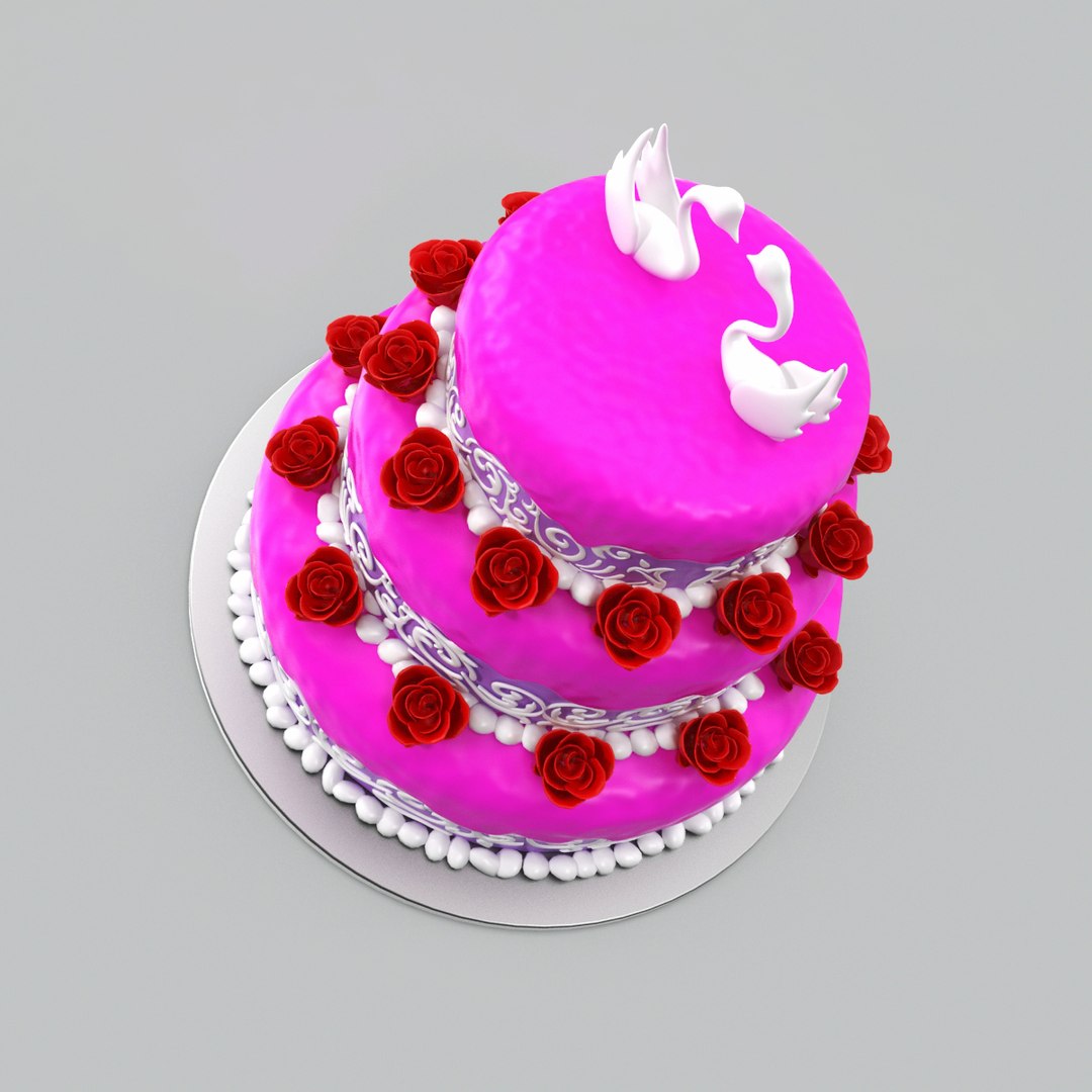 Wedding Cake Model - TurboSquid 1214017